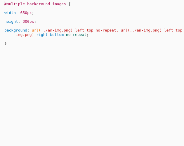 Multiple Backgrounds with CSS3 - Codepad Multiple Backgrounds with CSS3 - Codepad